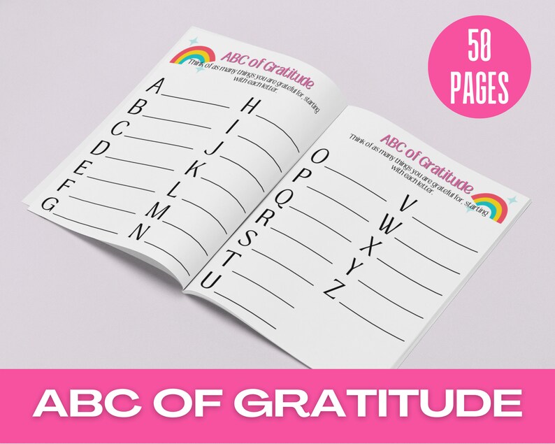 Kids Gratitude Journal Printable | Mindfulness Log | Self Care Planner ...