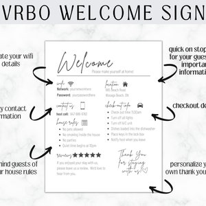 Editable VRBO Host Manual | Minimalist Home Decor | Wifi Template ...