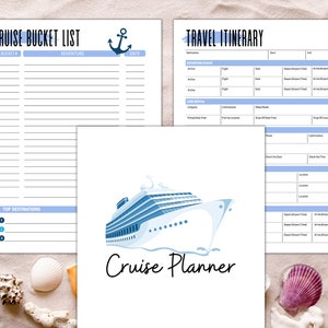 Cruise Travel Planner | Travel Planner | Planning| Worksheets | Day by ...