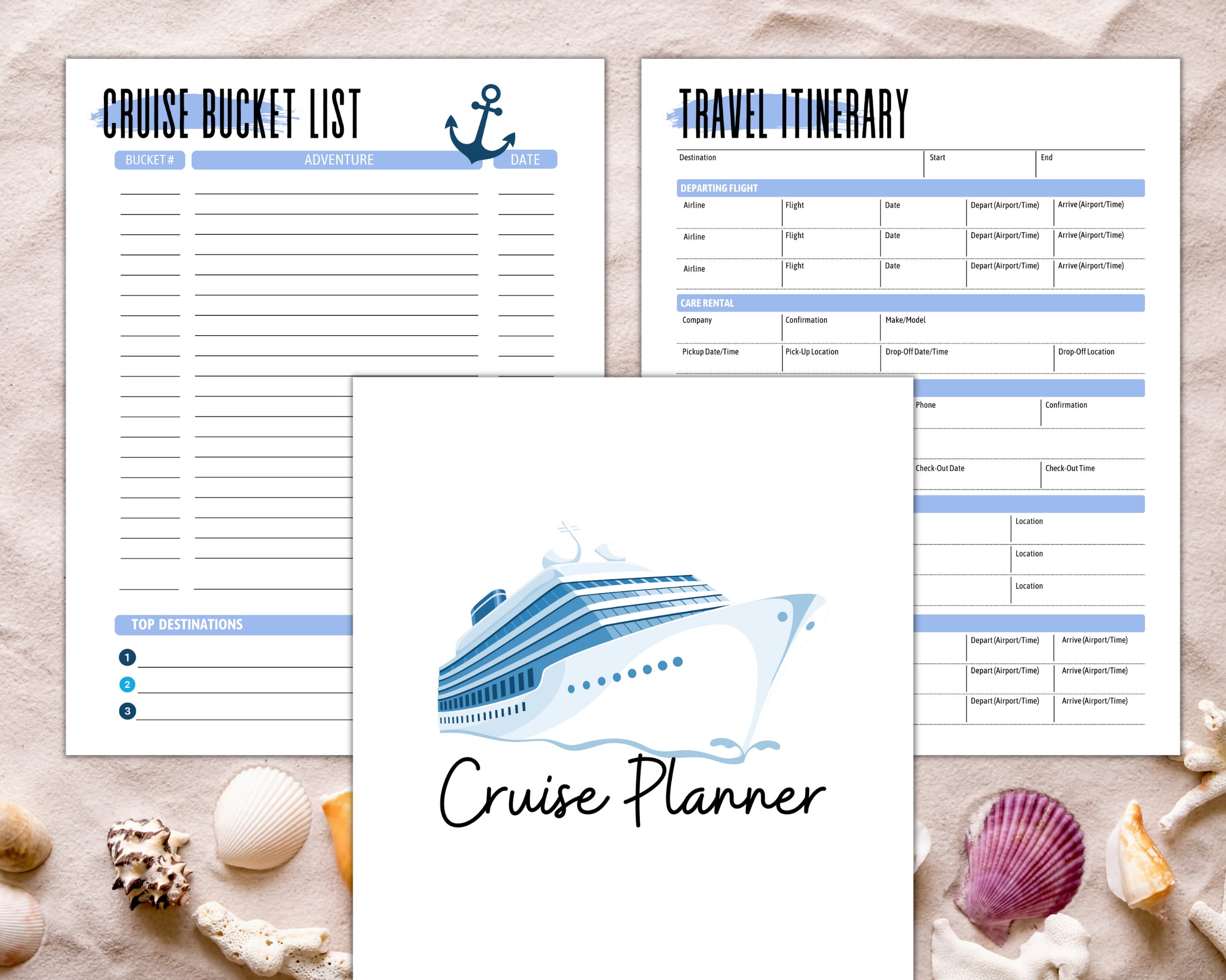 Cruise Travel Planner Travel Planner Planning Worksheets - Etsy Hong Kong
