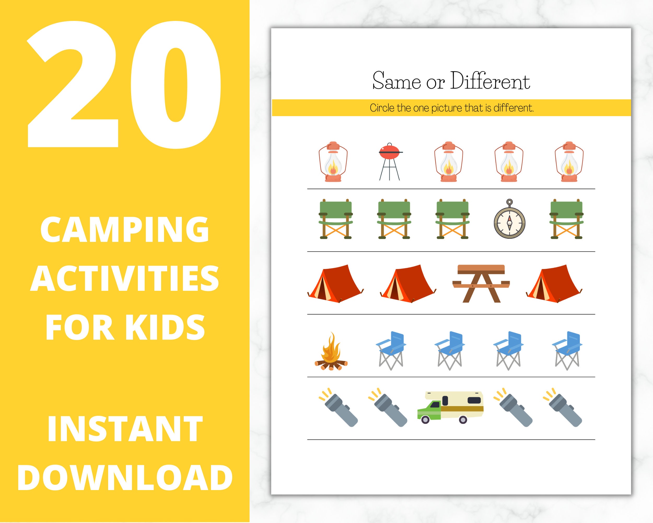 Camping Worksheets | Printable Camping Worksheets | Kindergarten ...