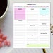 EDITABLE Work Planner | Work Day Organizer | Editable Daily Planner ...