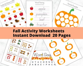 Kindergarten at Home Learning Activities Week 2 - Etsy