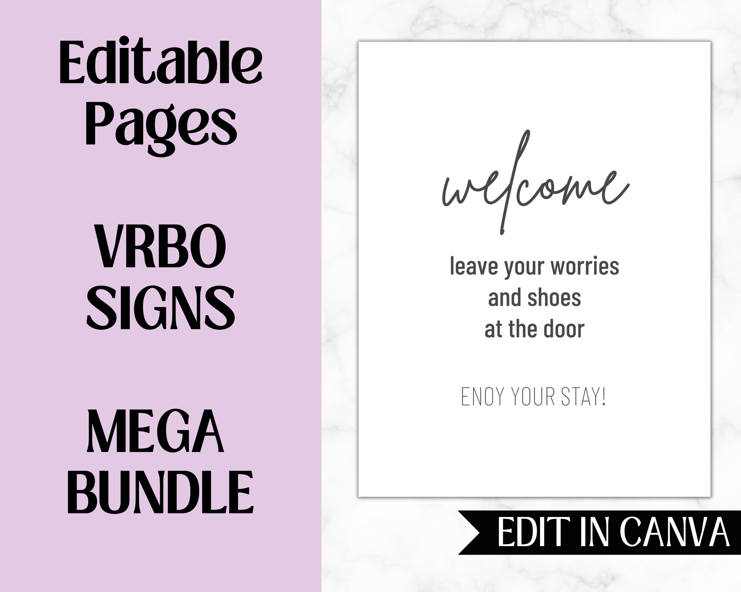 Editable VRBO Host Manual | Minimalist Home Decor | Wifi Template ...
