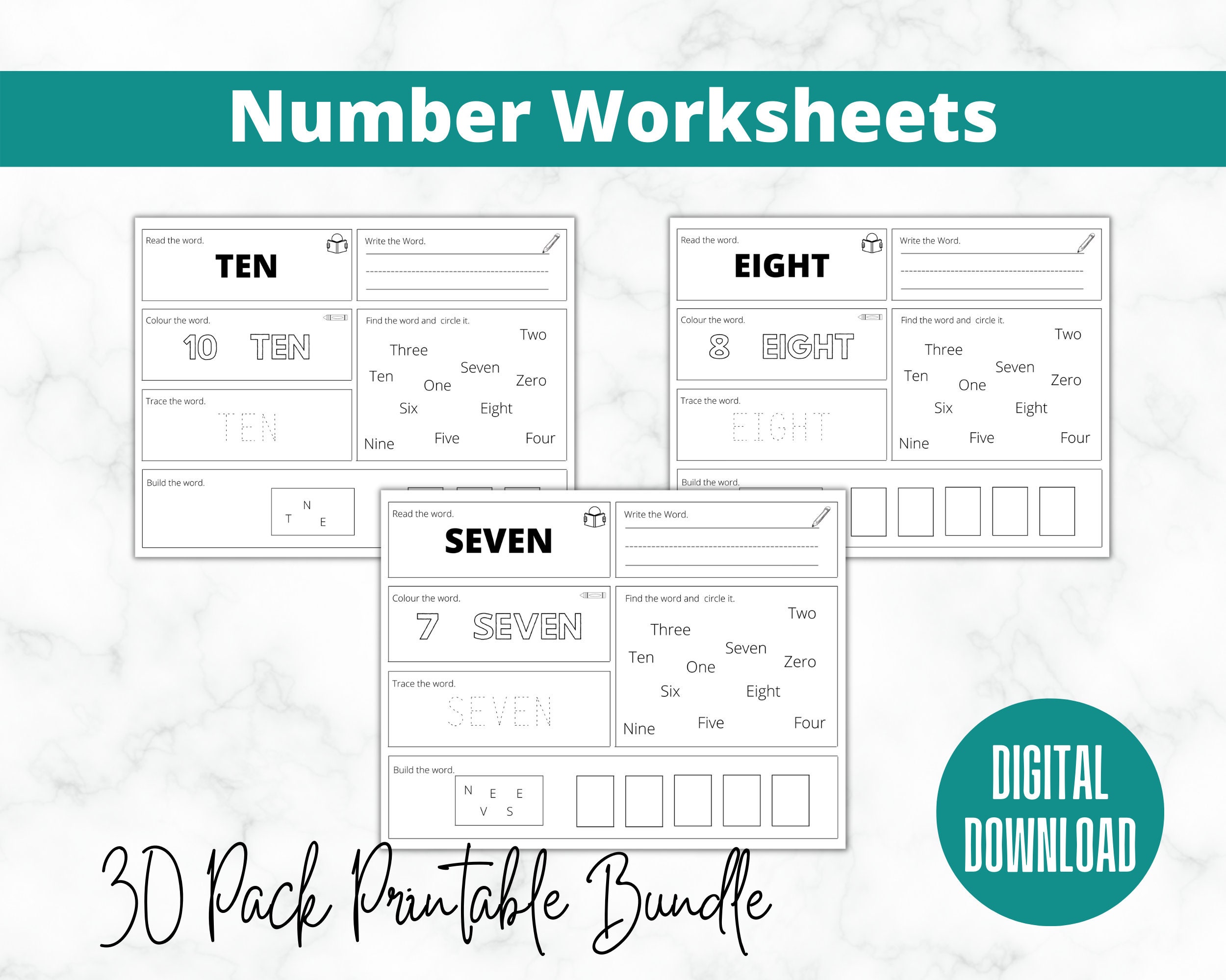 30 Sight Words for Kids Days of the Week Color Sheets Sight Word ...