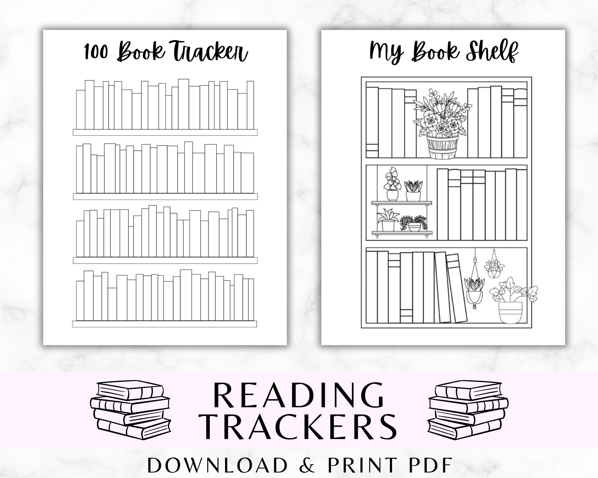Book Reading Tracker Reading Tracker Book Tracker Book Challenge ...