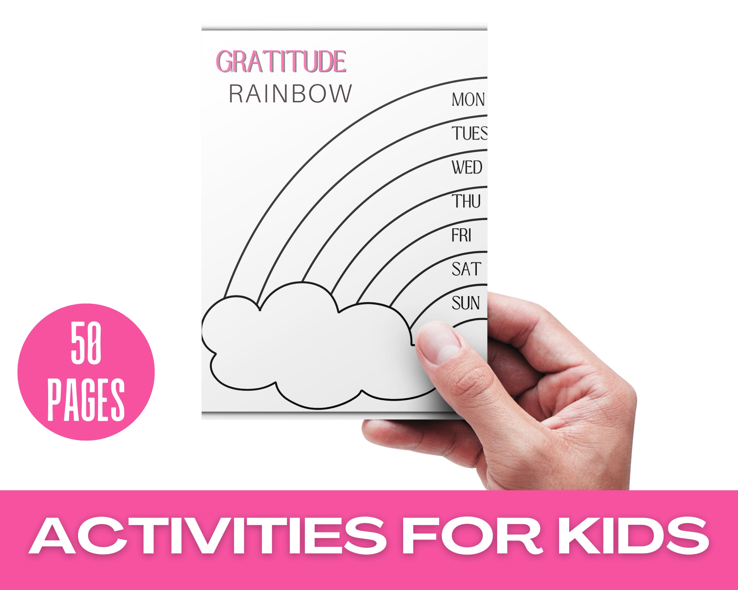 Kids Gratitude Journal Printable | Mindfulness Log | Self Care Planner ...