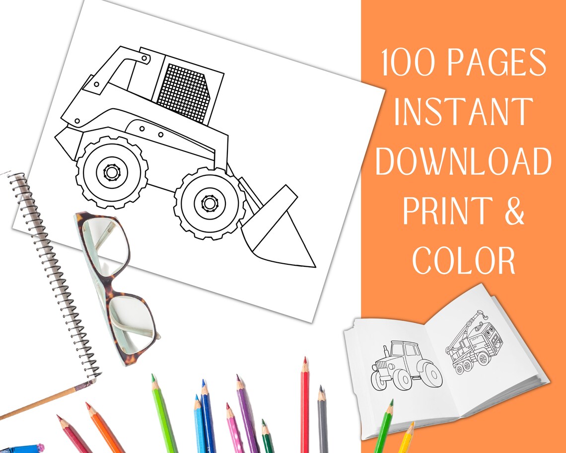 Construction Coloring Pages | Truck Printable | Construction Activities ...
