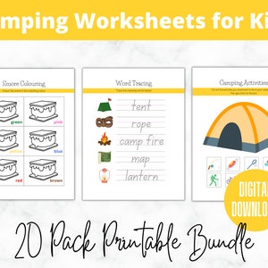 Camping Worksheets | Printable Camping Worksheets | Kindergarten ...