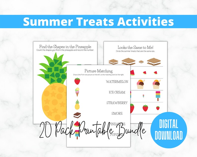 Printable Worksheets for Kids | Summer Learning Activity | Kindergarten ...