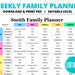 EDITABLE Daily Family Planner Schedule | Hourly Planner | Family ...