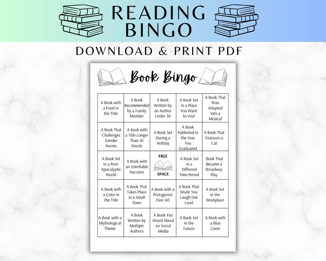 Reading Book Bingo Icebreaker Games Reading Bingo Reading Tracker ...
