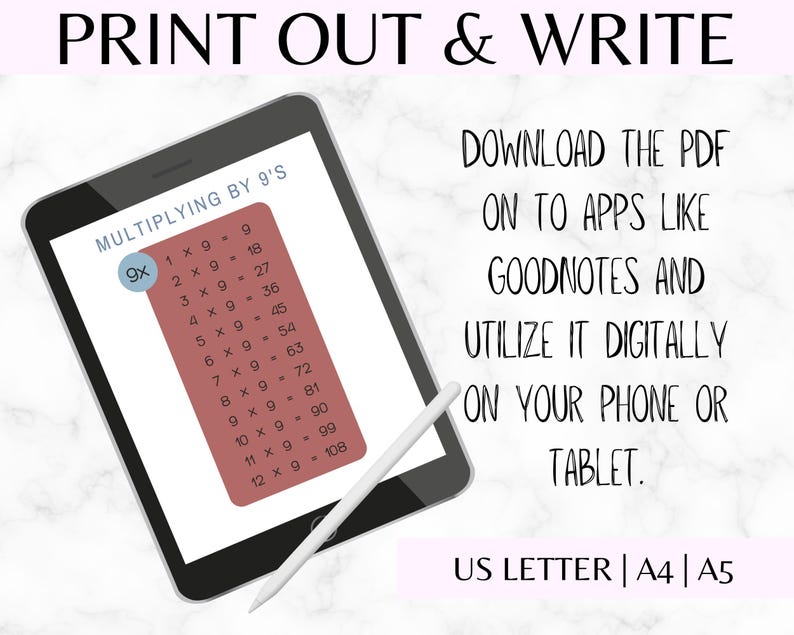 Multiplication Chart | Times Tables | Multiplication Table | Printable ...