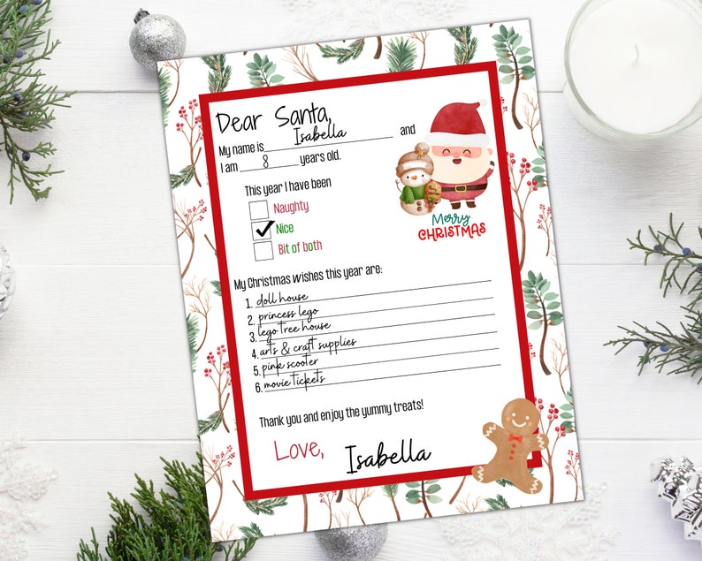 Santa Letter | Printable Letter to Santa | North Pole Express ...