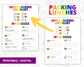 Lunch Checklist for Kids| Healthy Eating Habits for Kids | Meal ...