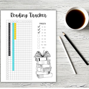Book Reading Tracker | Reading Tracker | Book Tracker | Book Challenge ...