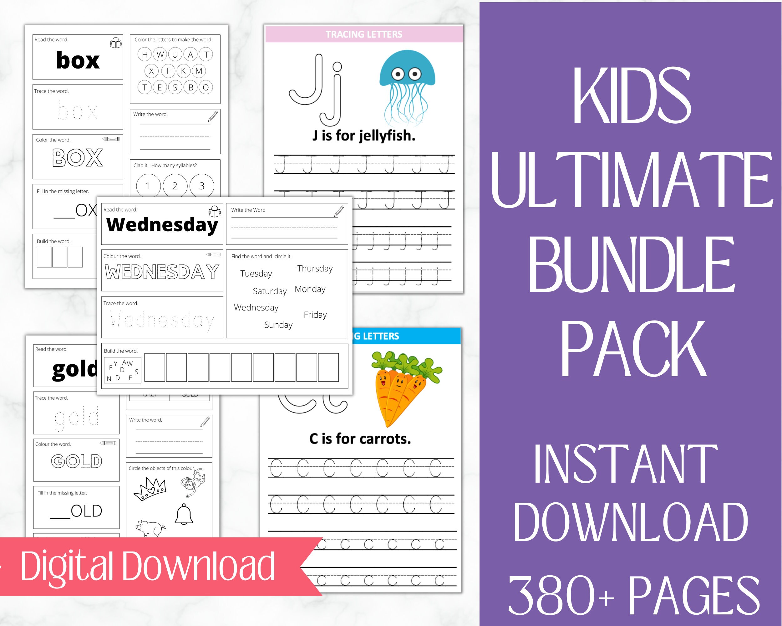 ULTIMATE Sight Words | Kindergarten Worksheets | Practice Spelling ...