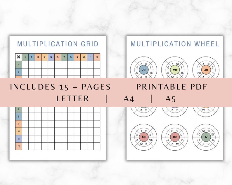 Multiplication Chart | Times Tables | Multiplication Table | Printable ...