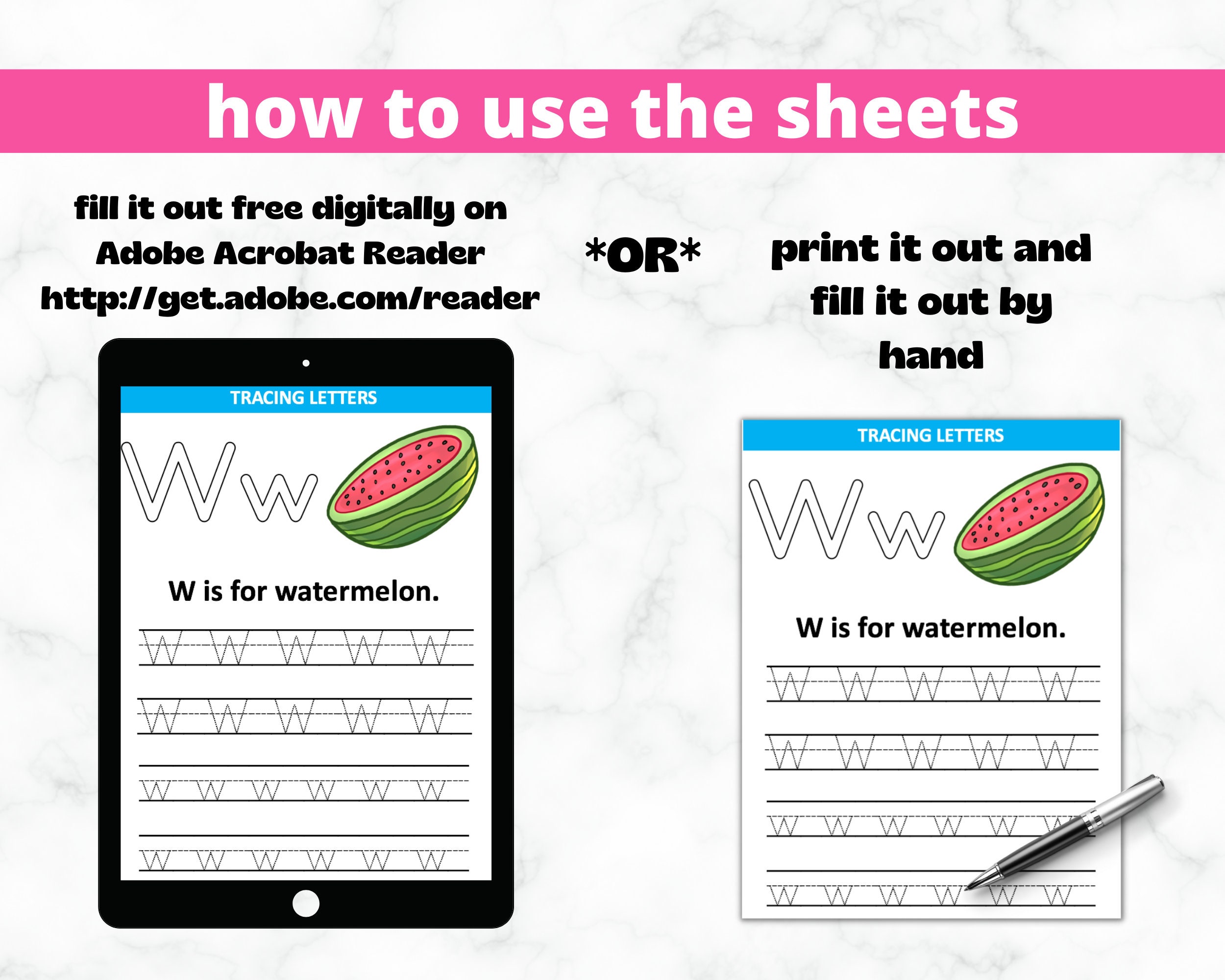Alphabet Worksheets for Kids | Pre K Activities | Tracing | Learning ...