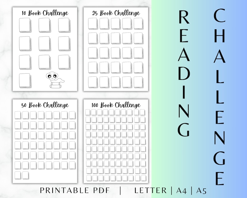 Book Reading Challenge | Reading Challenge | Reading Tracker | Book ...