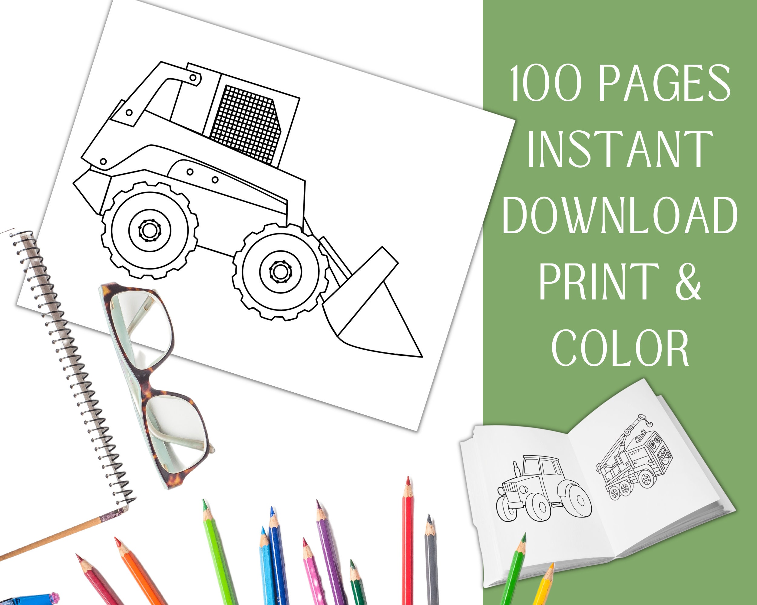 Construction Coloring Pages | Truck Printable | Construction Activities ...