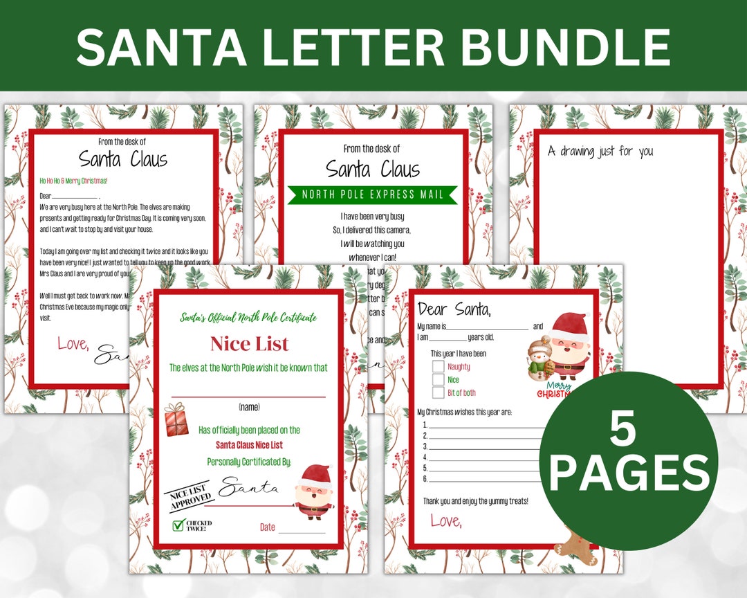 Santa Letter | Printable Letter to Santa | North Pole Express ...