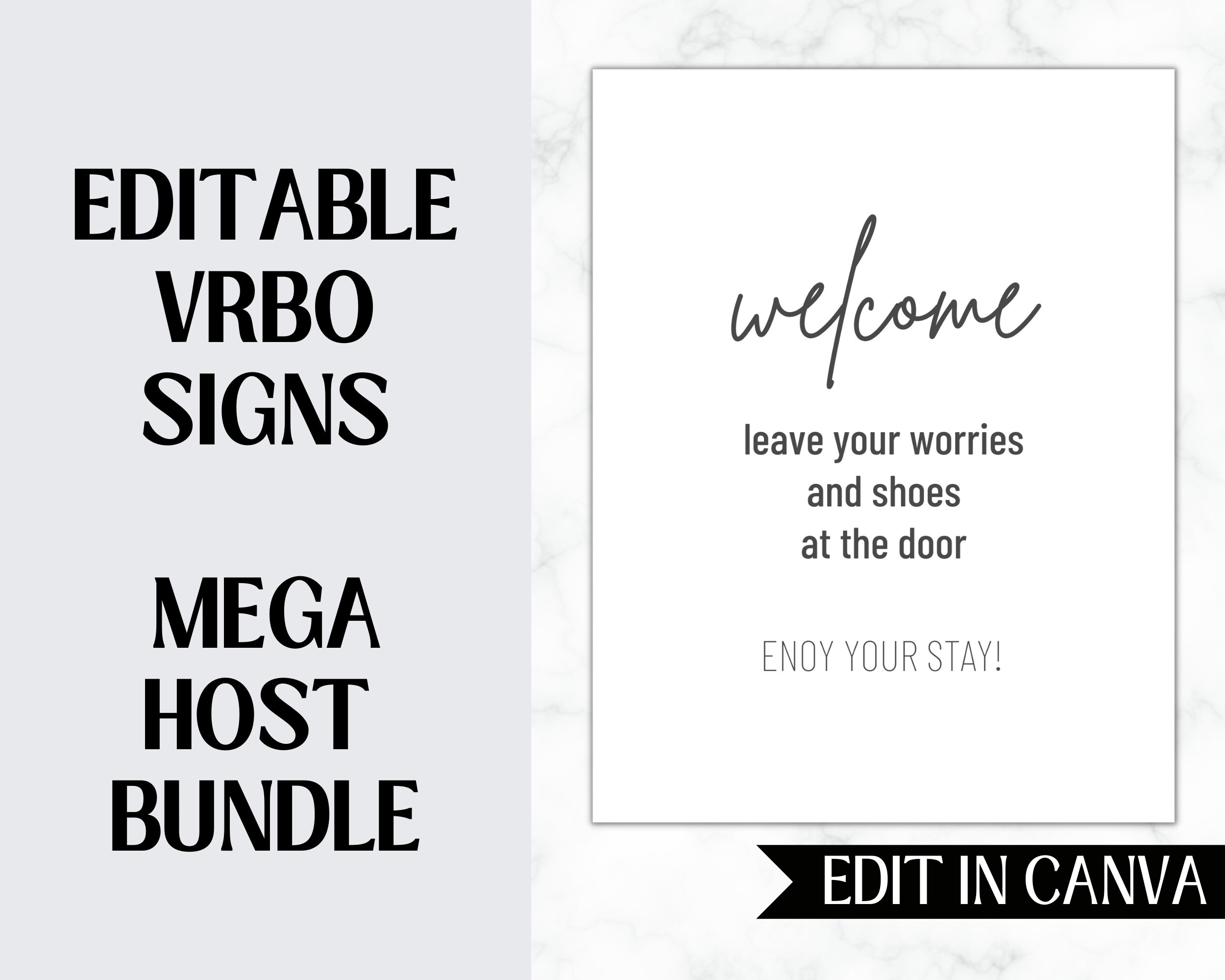 Editable VRBO Host Manual | Minimalist Home Decor | Wifi Template ...