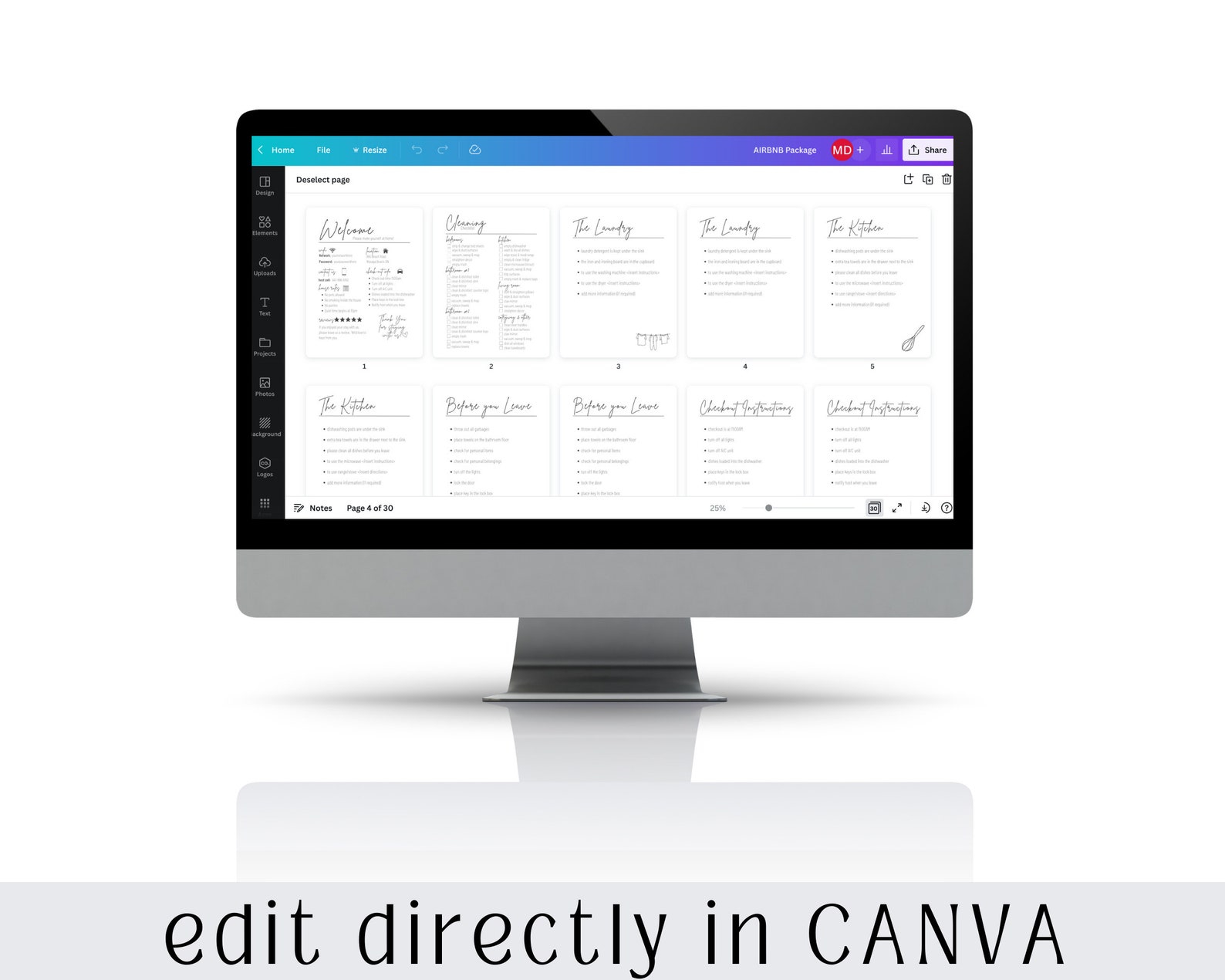 Editable VRBO Host Manual | Minimalist Home Decor | Wifi Template ...