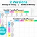 EDITABLE Daily Family Planner Schedule | Hourly Planner | Family ...