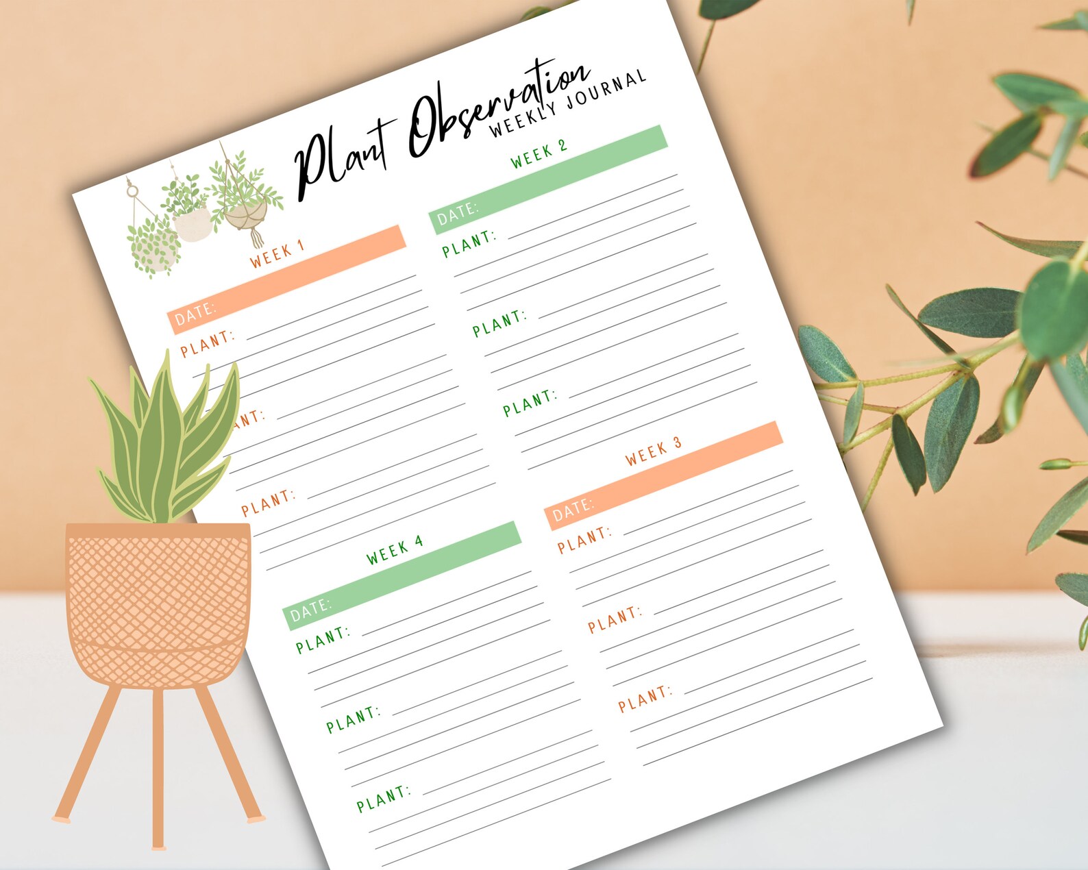 Plant Care Planner | Houseplant Planner | Printable Plant Journal ...