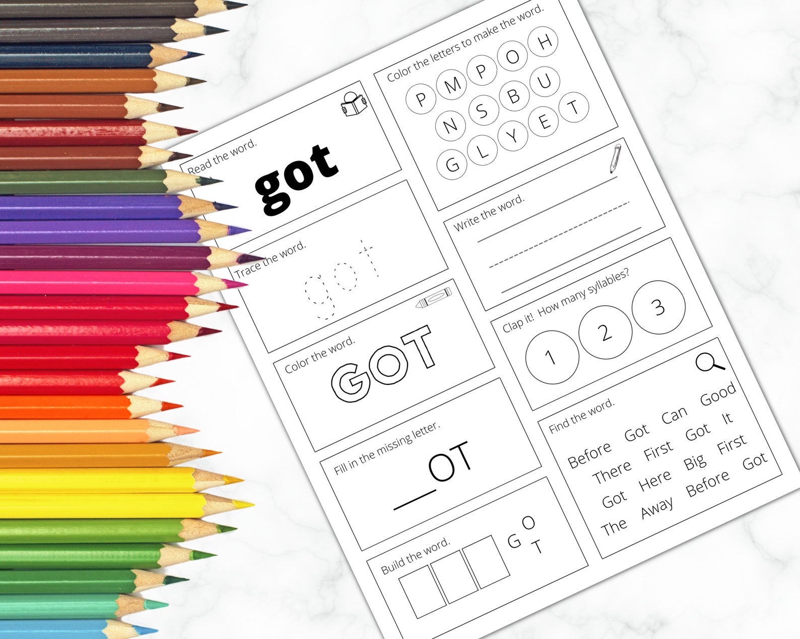 100 Printable Sight Words Kindergarten Worksheets Practice Spelling ...