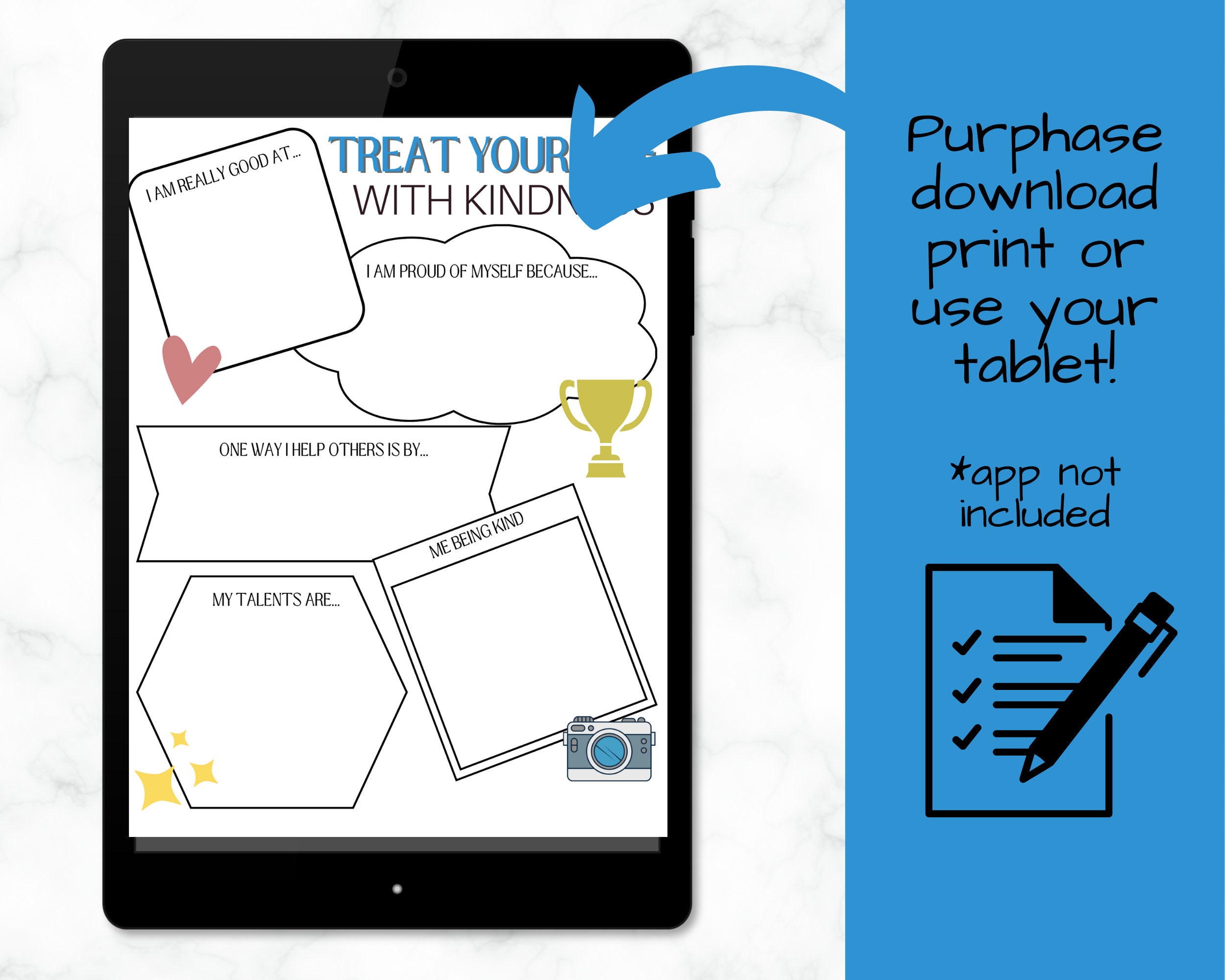 Kids Gratitude Journal Printable | Mindfulness Log | Self Care Planner ...