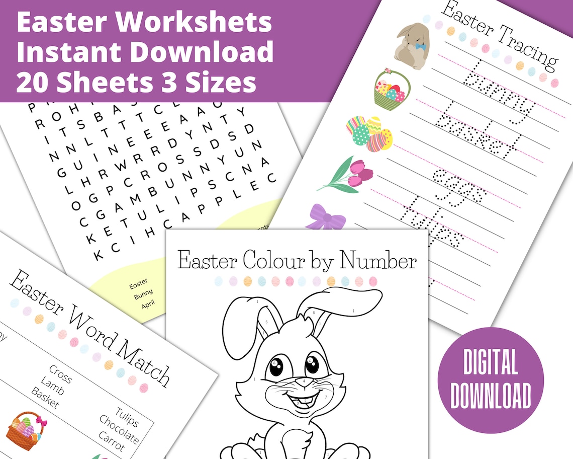 Easter Printables for Kids | Activity Pack | Learning Worksheets ...