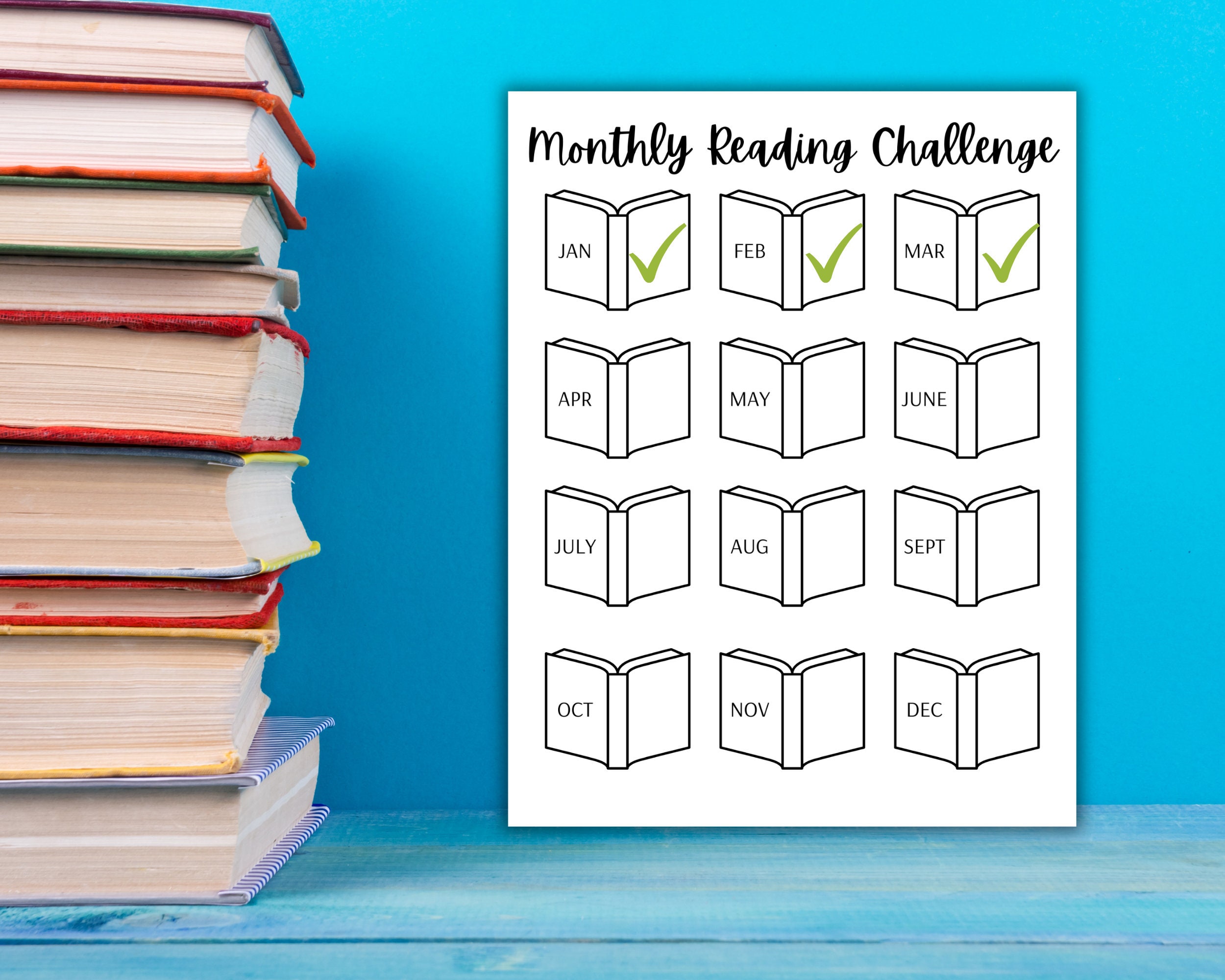 Book Reading Challenge Reading Challenge Reading Tracker Book Challenge ...