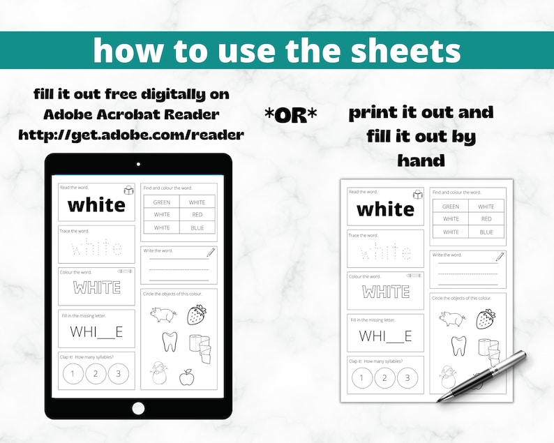 30 Sight Words for Kids Days of the Week Color Sheets Sight Word ...