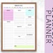 EDITABLE Work Planner | Work Day Organizer | Editable Daily Planner ...