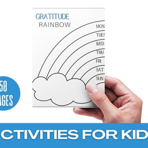 Kids Gratitude Journal Printable | Mindfulness Log | Self Care Planner ...