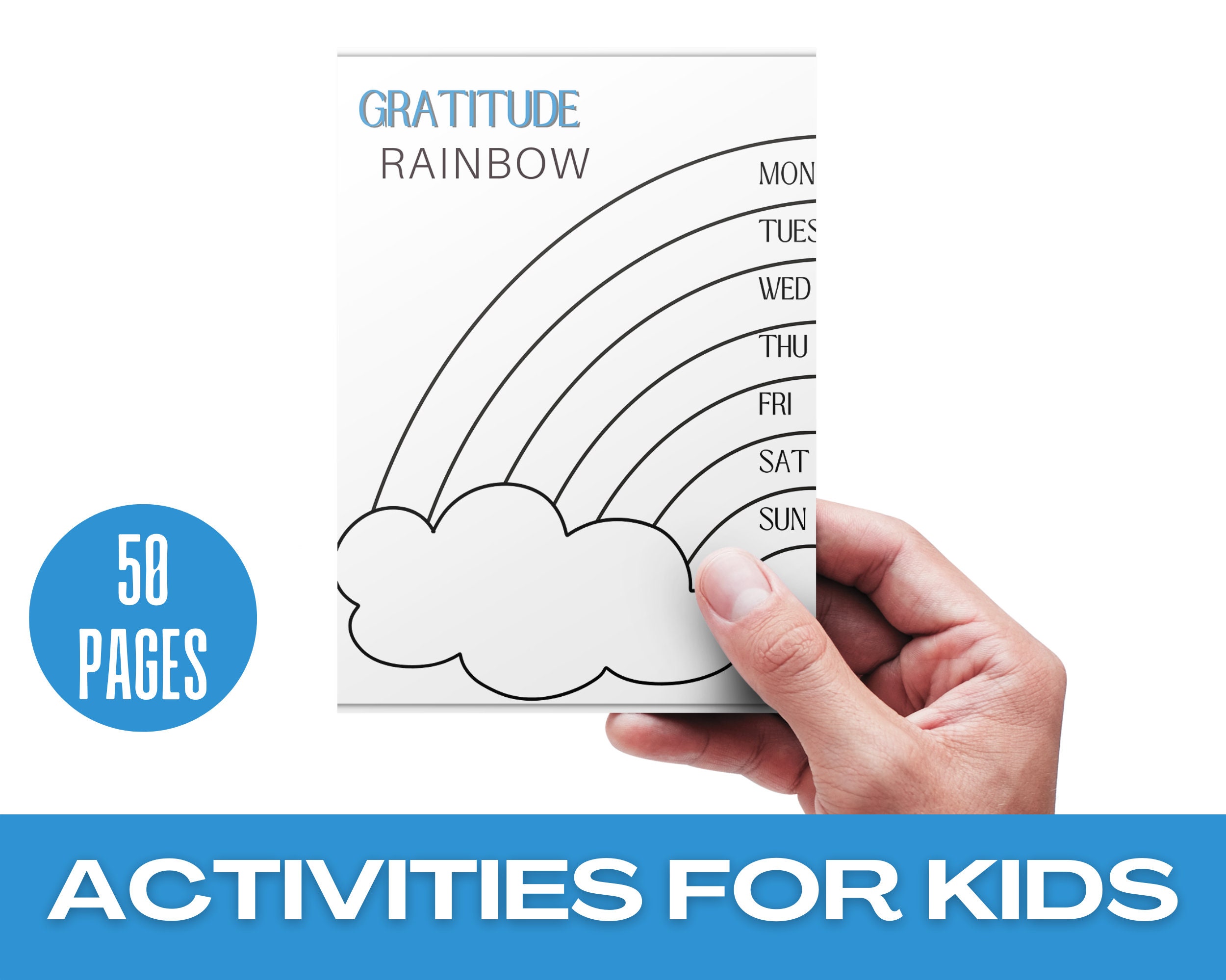 Kids Gratitude Journal Printable | Mindfulness Log | Self Care Planner ...