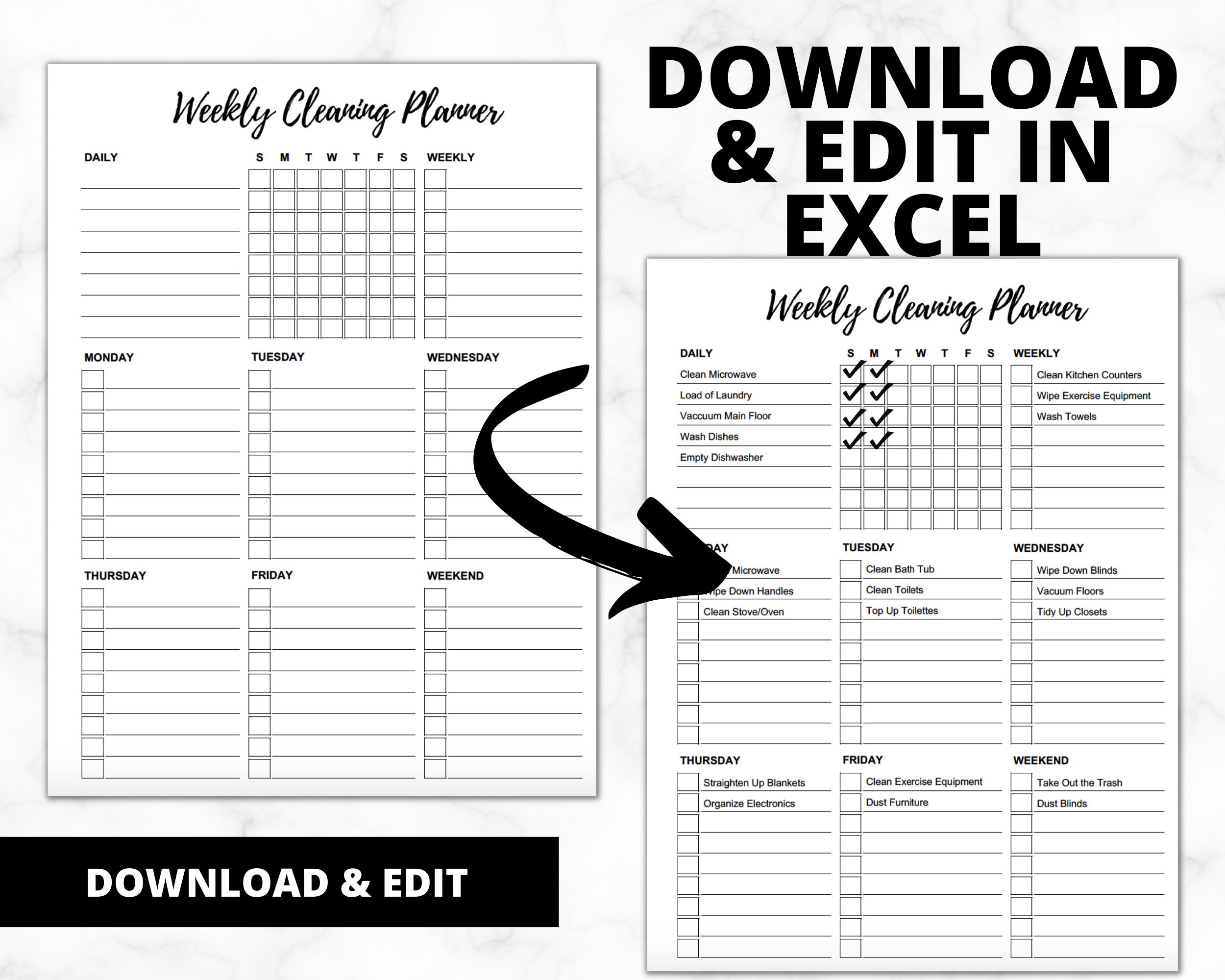 EDITABLE Weekly FAMILY SCHEDULE Planner Weekly Family Planner Family ...