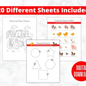 Farm Activity Pages | Activity Worksheets | Printable Worksheets for ...