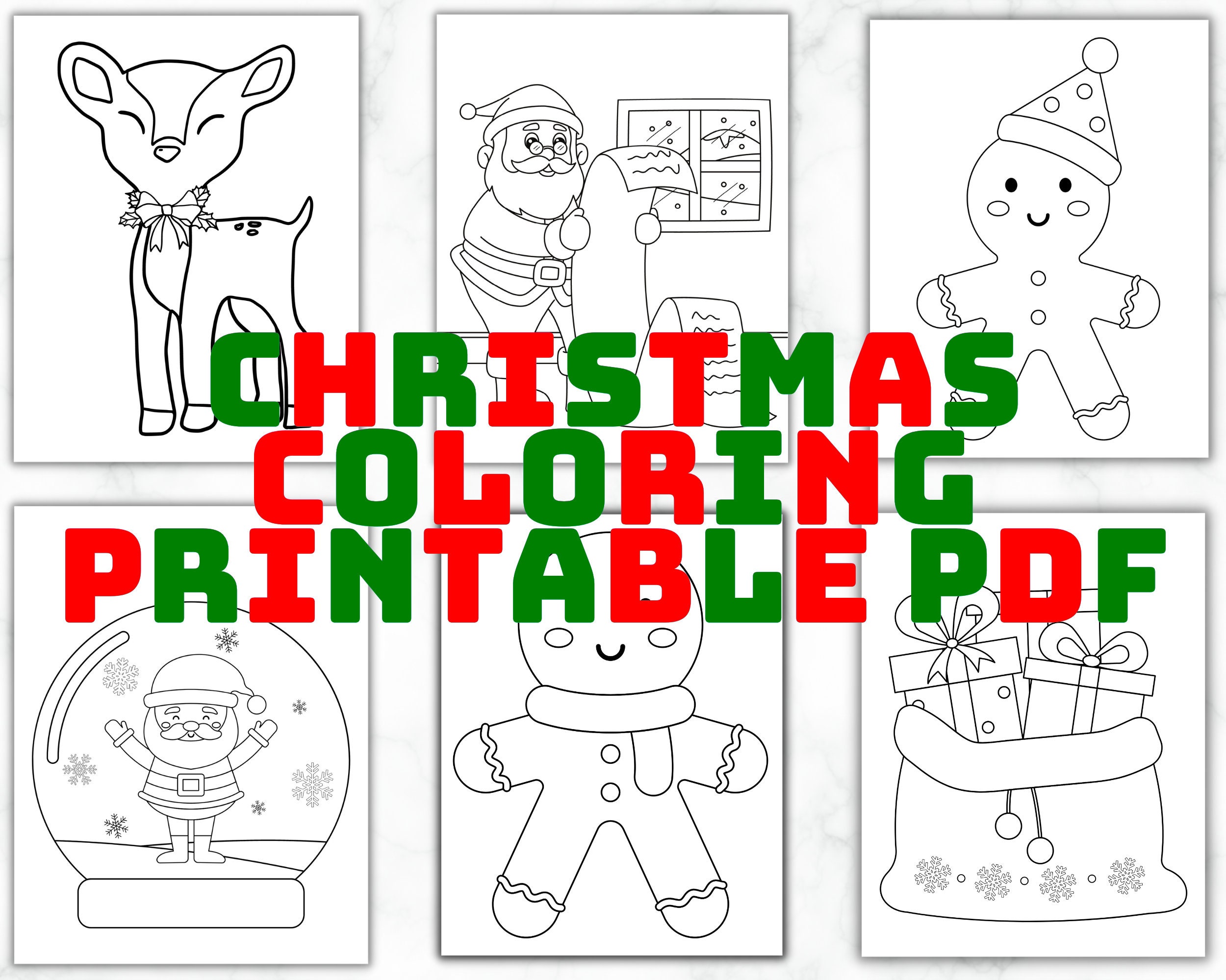 100 Christmas Coloring Pages | Kids Worksheets | Worksheets for Kids ...