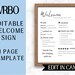 VRBO Welcome Sign | Editable Printable Sign | Minimalist Design ...