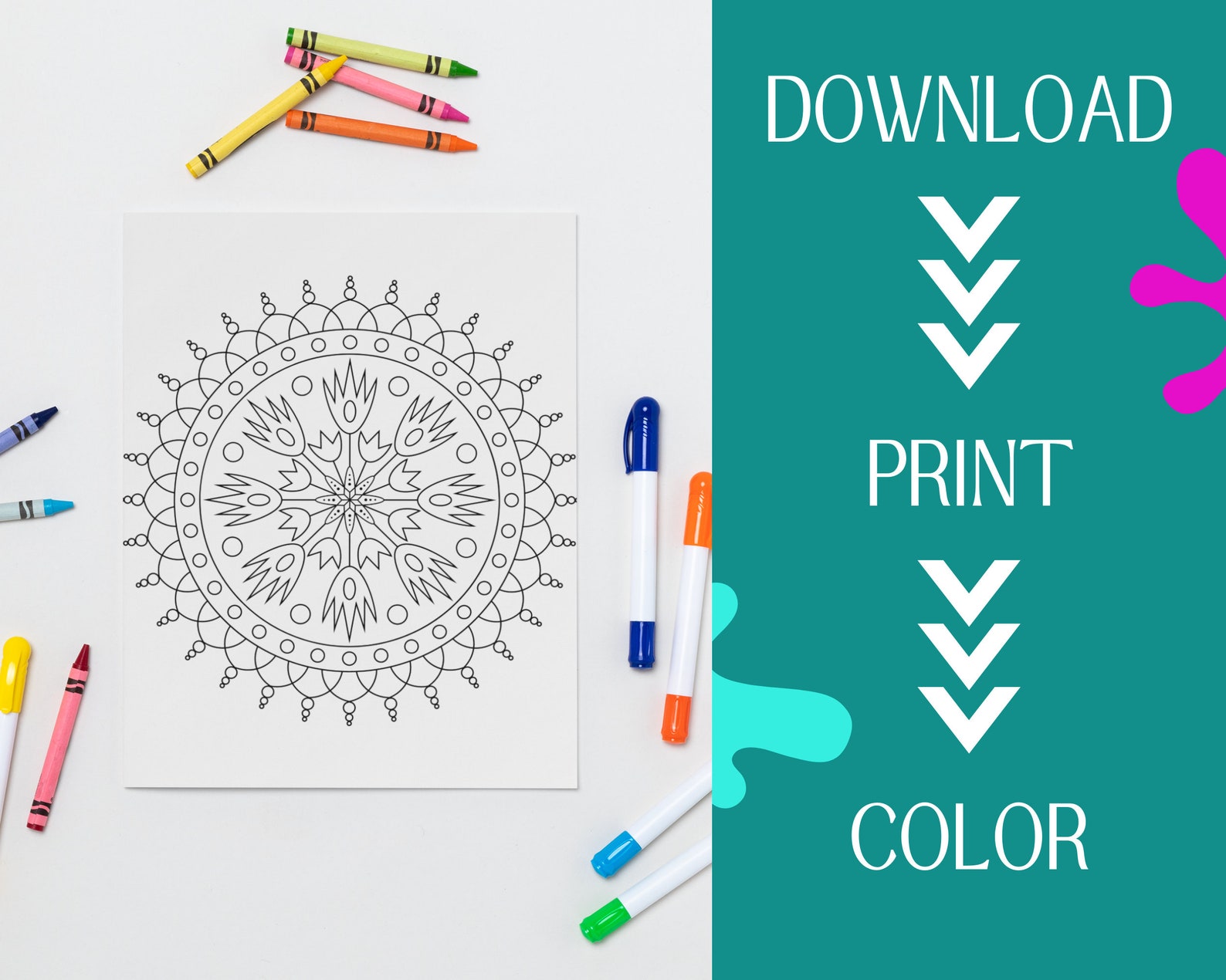 50 Mandala Printable Coloring Sheets Mandala Coloring Sheets - Etsy