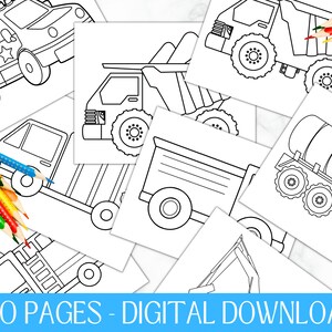 Construction Coloring Pages | Truck Printable | Construction Activities ...