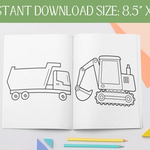 Construction Coloring Pages | Truck Printable | Construction Activities ...