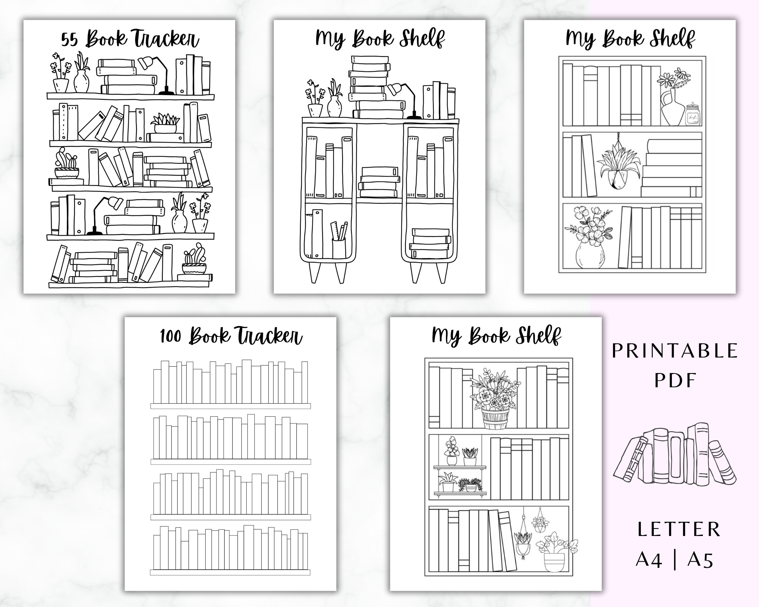 Book Reading Tracker | Reading Tracker | Book Tracker | Book Challenge ...