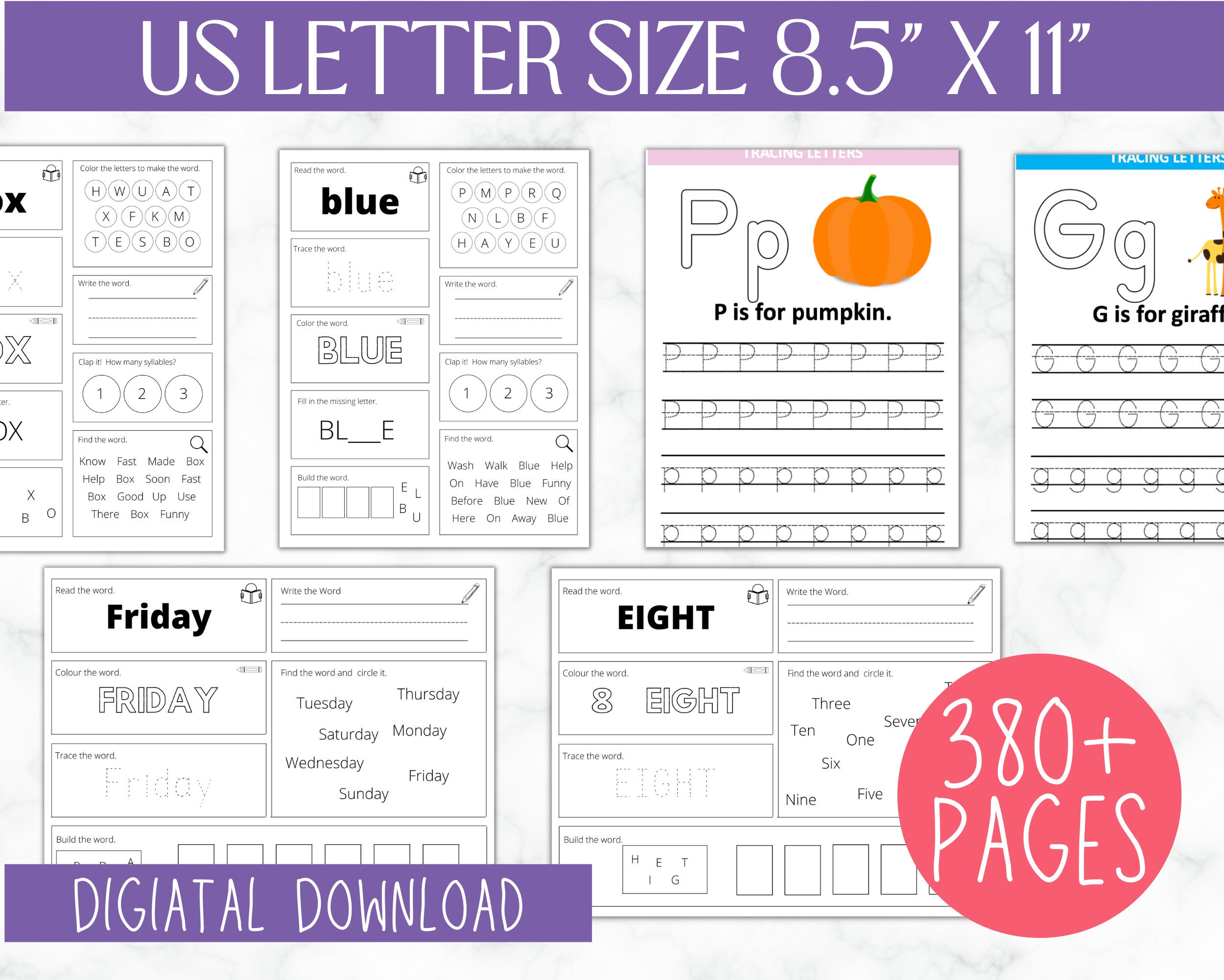 ULTIMATE Sight Words | Kindergarten Worksheets | Practice Spelling ...