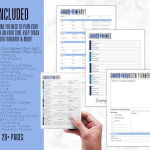 Cruise Travel Planner | Travel Planner | Planning| Worksheets | Day by ...