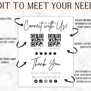 Ask for Review | QR Code Sign Template | Google Rating Sign | Facebook ...