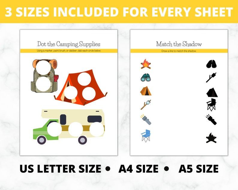 Camping Worksheets | Printable Camping Worksheets | Kindergarten ...